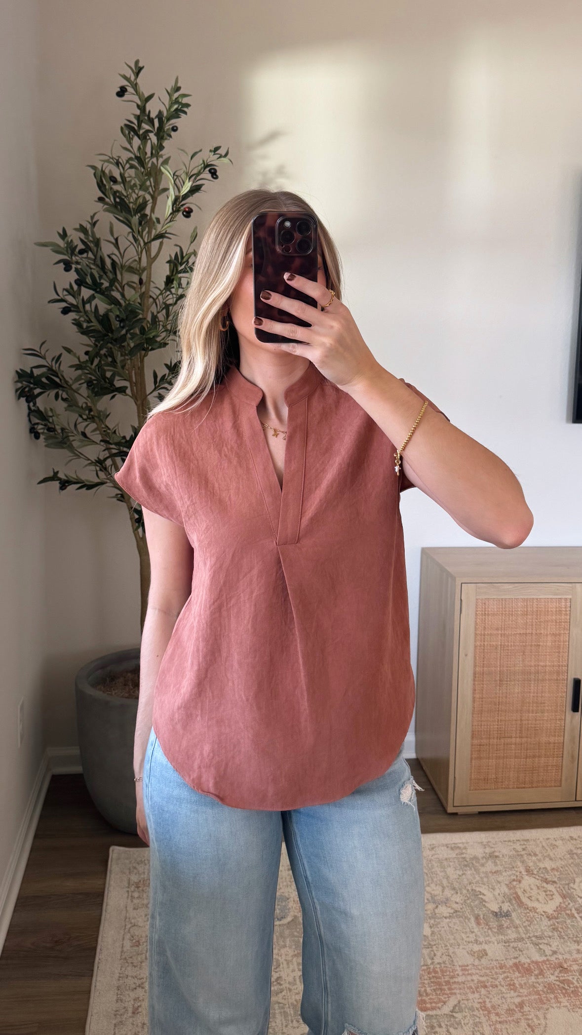 Lexi Blouse / Terracotta – KAE Clothing